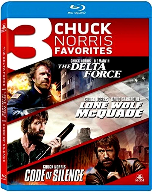 DELTA FORCE + LONE WOLF McQA + CODE OF SILENCE - CHUCK NORRIS NEW 3BLU RAY SET $18.99 - PicClick CA