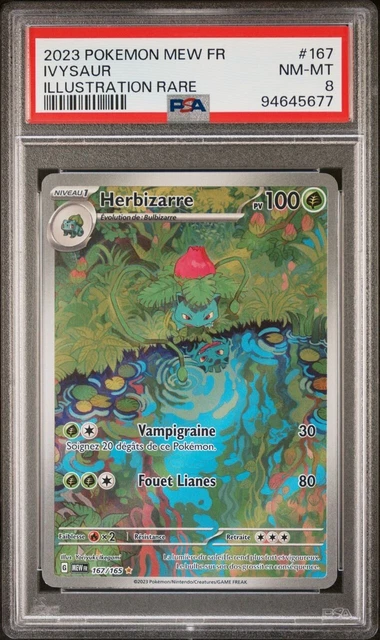 CARTE POKÉMON : Herbizarre 167/165 - Psa 8 - 151 Ev3.5 EUR 1,00 ...