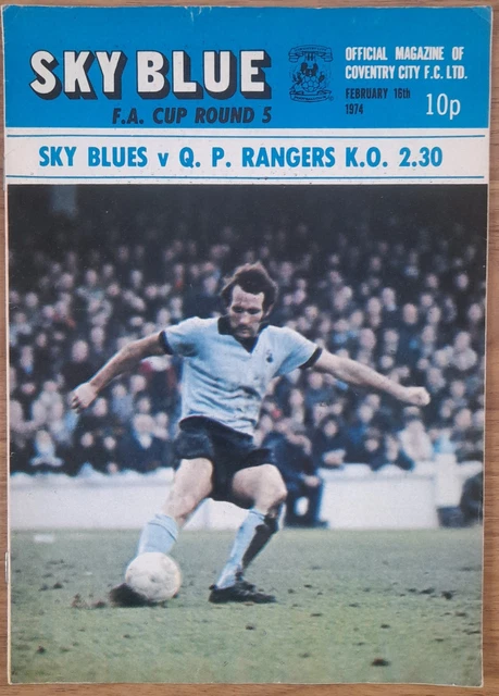 1973-74 COVENTRY CITY vs QPR FA Cup 5th Round Football Programme £3.42 ...