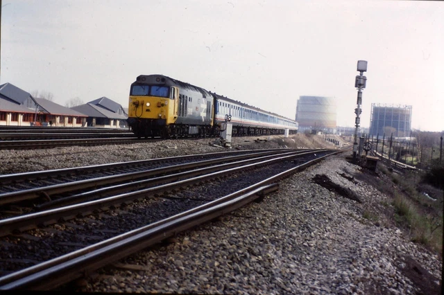 35MM ORIGINAL COLOUR Rail Slide BR Class 50 50015 at Reading 09.03.88 £ ...