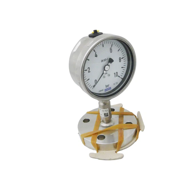 WIKA 14122547 MANOMETER nach EN 837-1 mit Druckmittler CL1.0 KN92 316L ...