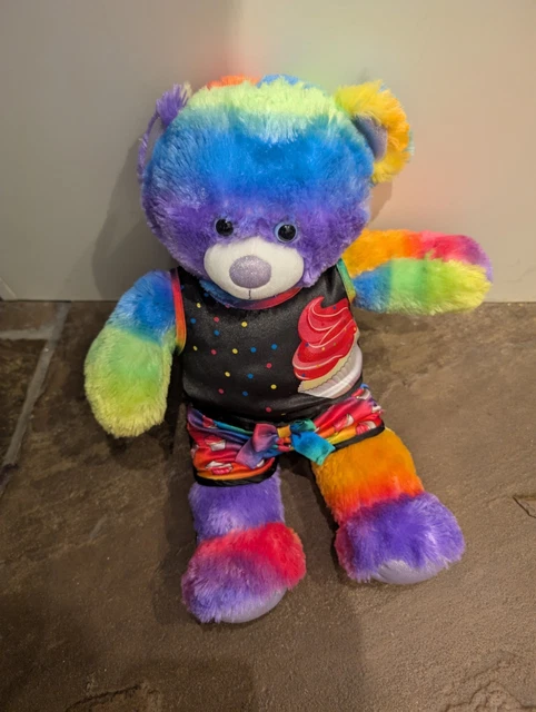 BUILD-A-BEAR RAINBOW PARTY Teddy Bear. Limited Edition. Retired. Rare ...