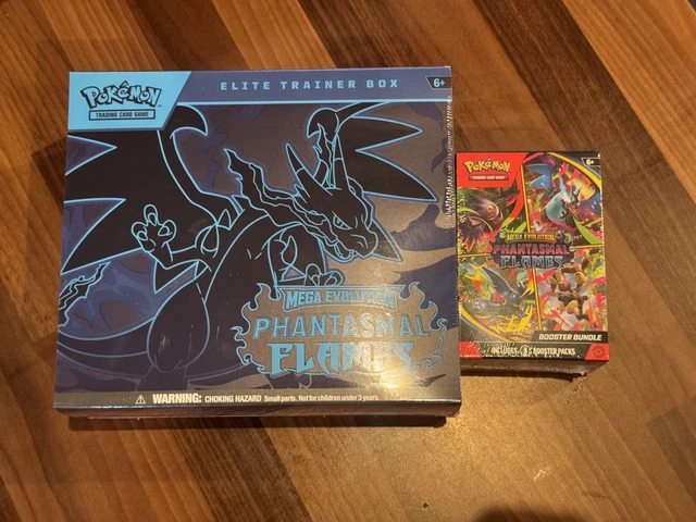 POKEMON PHANTASMAL FLAMES ETB and booster bundle £100.00 - PicClick UK