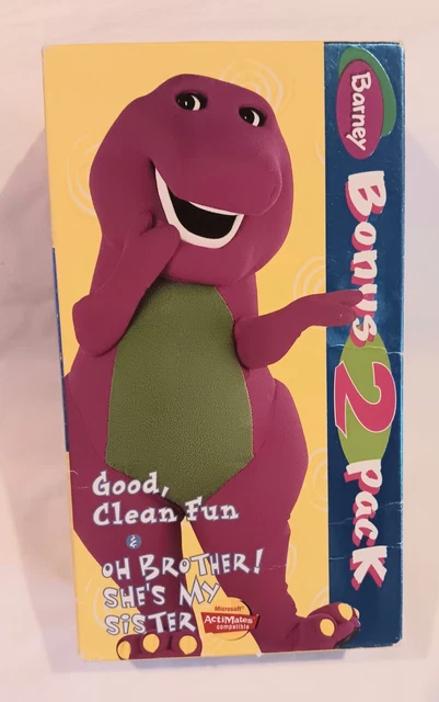 BARNEY VHS LOT- Good Clean Fun And Oh Brother, She's My Sister 2 Pack £ ...