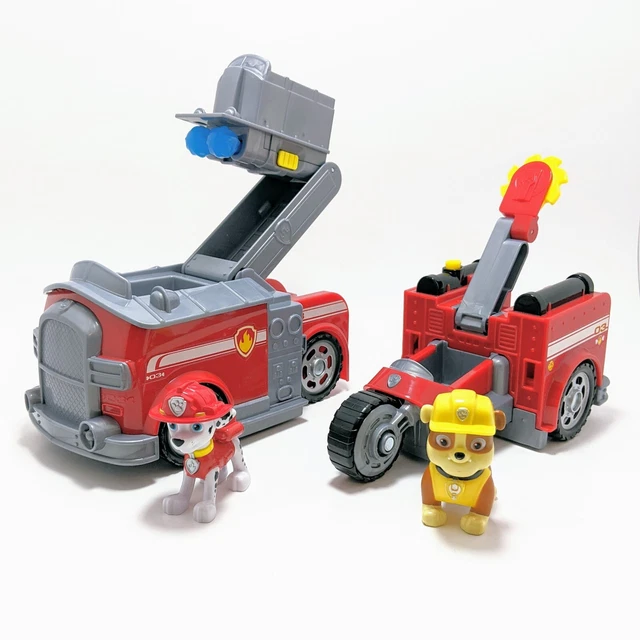 PAW PATROL TRANSFORMING Fire Truck Marshall Split Second 2 In 1 Vehicle ...