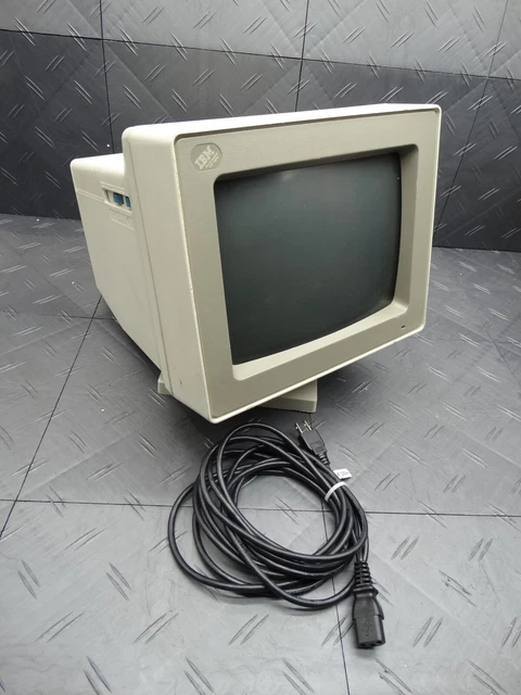 VINTAGE 12IN IBM System Monitor Color Display PS2 8513001 VGA Monitor ...