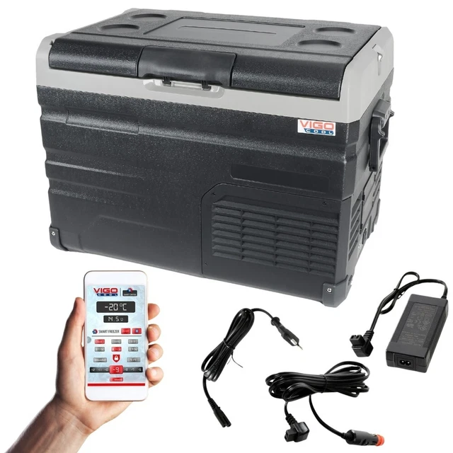VIGO COOL AUTO Kühlbox Kompressor 12/24/230V Kühlschrank 35L 2 Kammern 10L/25L EUR 299,99 ...
