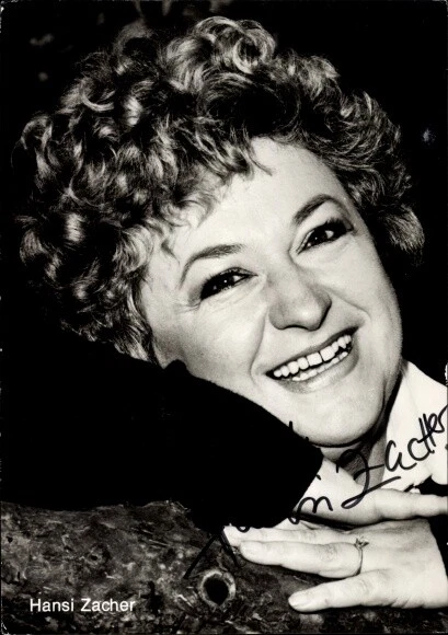 AK SCHAUSPIELERIN HANSI Zacher, Portrait, Autogramm - 3958335 EUR 6,50 ...