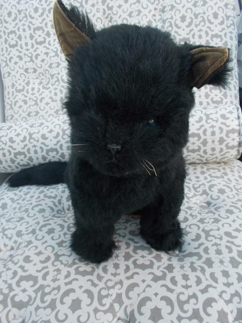 RARE VINTAGE LARGE black cat Real soft toys of Watford £20.00 - PicClick UK