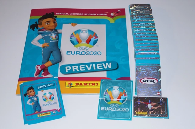 PANINI EURO 2020 Preview EM 20 Complete Set 1-568 + Album + Bag Top/New ...