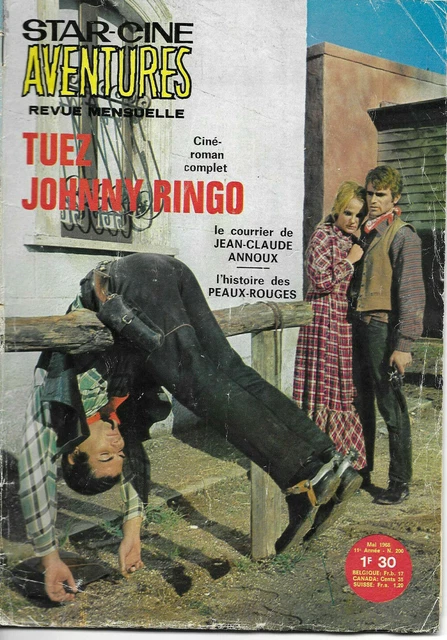 STAR-CINE AVENTURES - Tuez Johnny Ringo - N°200 -1968 - Bret Asley ...