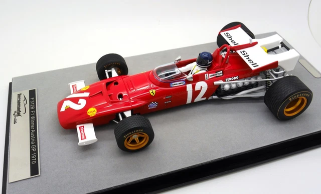 NUOVO MODELLO TECHNO Ferrari F312B J.ickx Austrain Gp 1970 Scala 1-18 ...