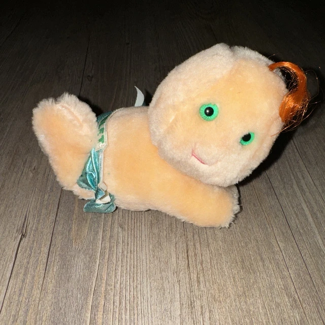 VINTAGE 1984 HALLMARK Hug a Bunch Gigglet 7" Clip On Baby Doll Plush ...