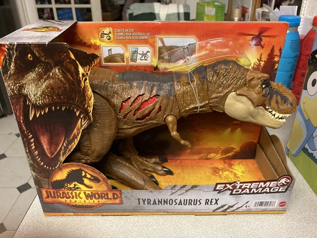 JURASSIC WORLD DOMINION Tyrannosaurus Rex Extreme Damage Toy Dinosaur ...