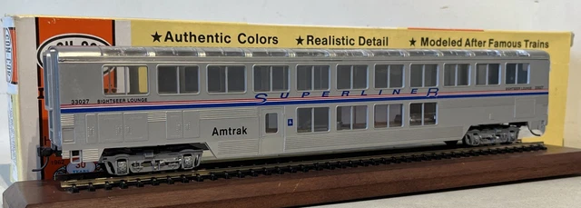 CON-COR 1/87 HO 000843 Amtrak Phase Iv 85' Superliner Coach Lounge ...