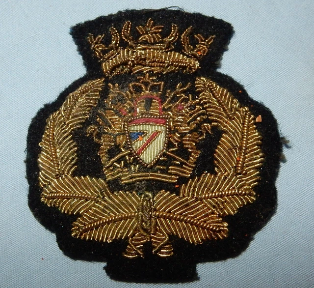 VINTAGE BA BRITISH Airways Bullion Airline Flight Crew Captain Cap ...