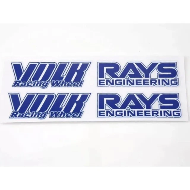 VOLK RACING WHEEL Rays Engineering 2 Wheel Decal Sticker Kit, 4 ...