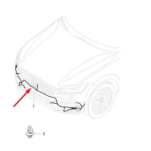 VOLVO XC60 MK2 Front Parking Sensor Wiring 32287396 New Genuine £84.93 ...