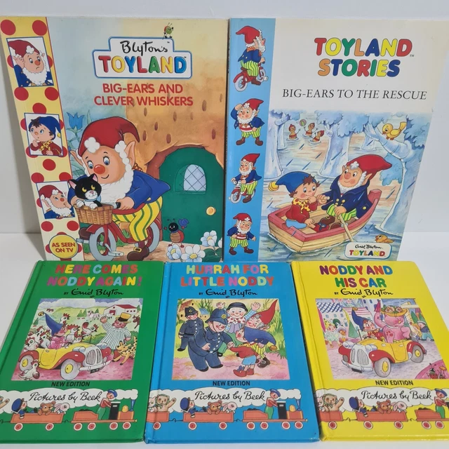 NODDY & BIG Ears Books Enid Blyton Bundle/Lot x5 Vtg. Toyland Stories ...