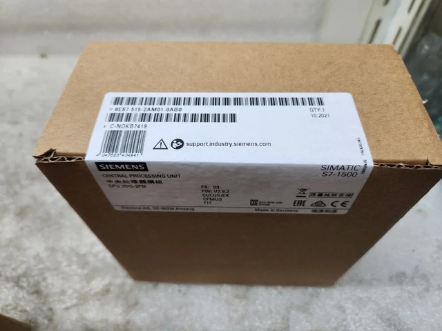 SIMATIC S7-1500,CPU 1515-2 Pn 6ES7515-2AN03-0AB0 Replaces: 6ES7515 ...