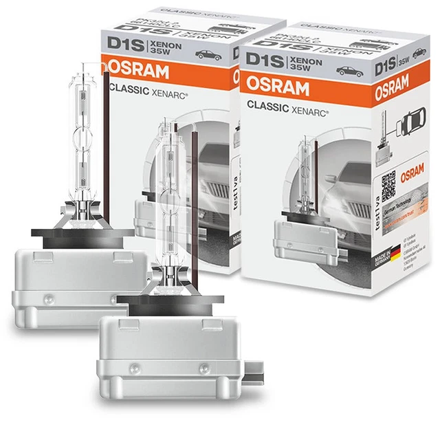 OSRAM XENON XENARC® D1S PROJECTEUR CLASSIC LAMPE BRENNER 66140CLC 2x ...