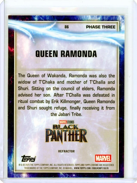 2025 TOPPS CHROME Marvel Queen Ramonda Refractor Phase Three #86 £0.74 ...