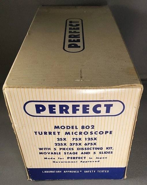 VINTAGE PERFECT TURRET Microscope Model 802 $29.99 - PicClick