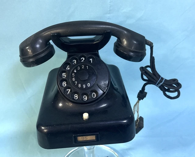 SAMMLERSTÜCK: BAKELIT TELEFON Krone Post W48 mT - schwarz EUR 59,00 ...
