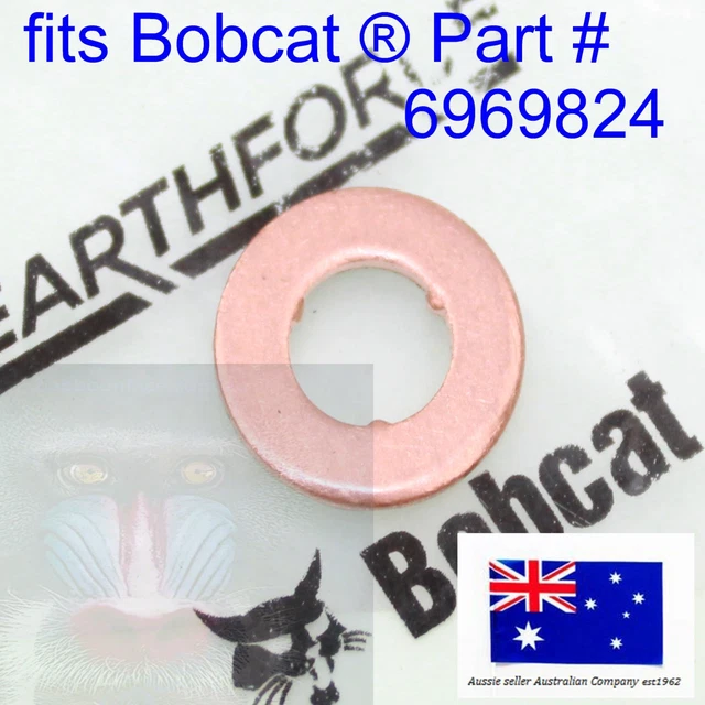 FOR BOBCAT FUEL Injector Copper Head Seal Seat Washer 6969824 E55Z 5600 ...