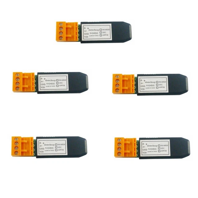 TEMPERATURE AND HUMIDITY Transmitter Detection Sensor Module Modbus ...