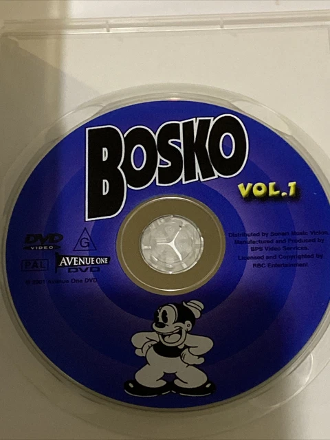 BOSKO VOLUME 1 DVD VGC R0 RARE Free Post Animation Max FLEISCHER $24.00 ...