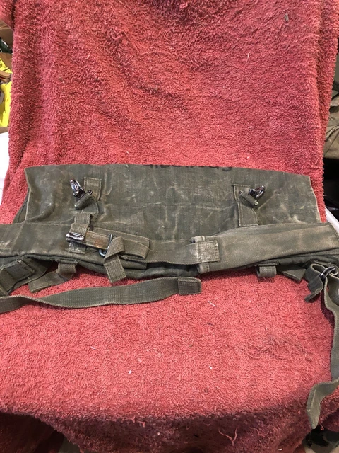 BRITISH ARMY 58 Pattern Webbing Poncho Roll Cold War Falklands Era £10. ...