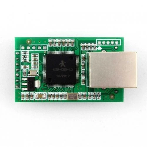 DUAL SERIAL COM RS232 Port TTL To Ethernet LAN Converter Module Modbus ...