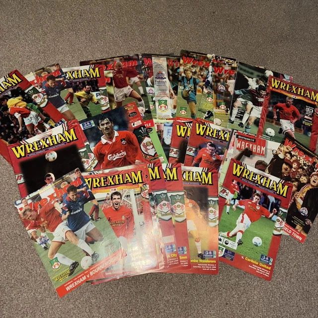 40+ WREXHAM AFC Football Programmes from 1990’s £21.49 - PicClick UK