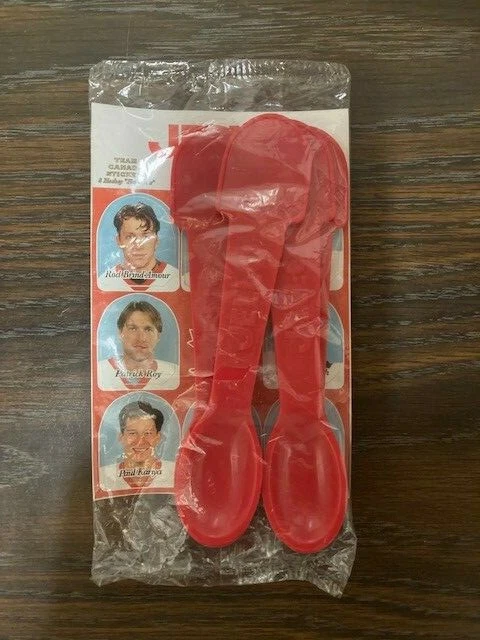 TEAM CANADA : Jell-O Stickers , 1997 , 4 Spoons , ( Factory Sealed ...