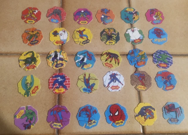 LOT DE 30 Pog Spiderman BN - Collection complète EUR 12,00 - PicClick FR
