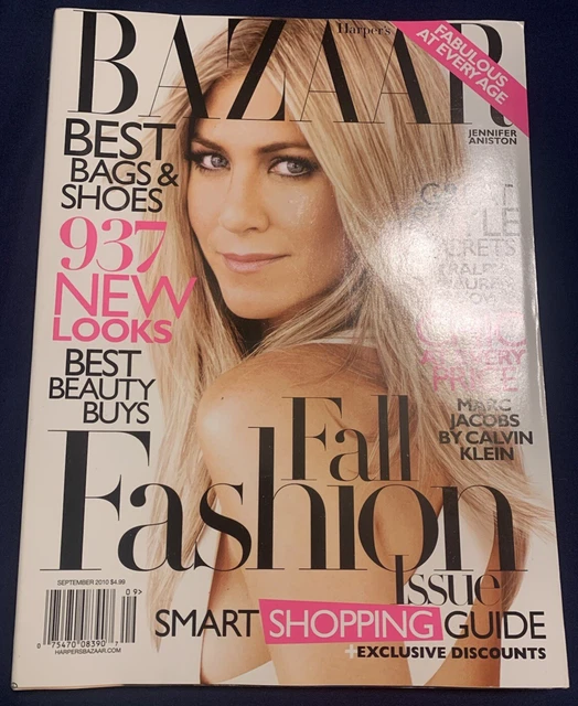 BAZAAR SEPT. 2010 Jennifer Aniston Marc Jacobs Ralph Lauren Beauty Fashion Bags £8.86 - PicClick UK