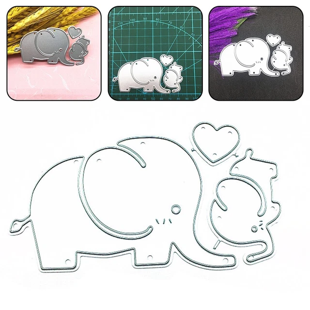 EFFORTLESSLY CUT COMPLICATED Elephant Shape Designs Clip Book Punch £6. ...