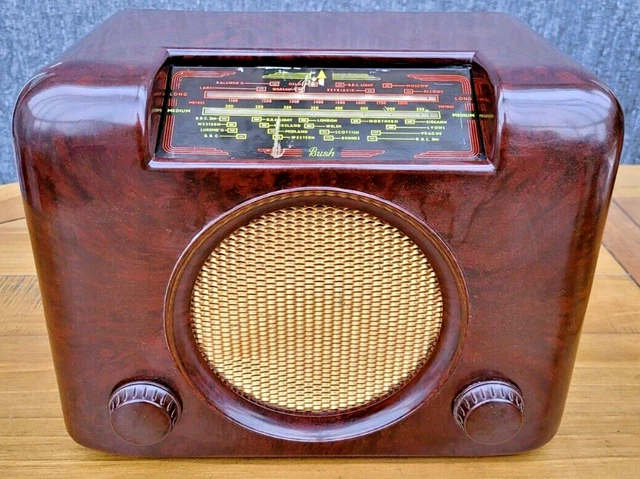 VINTAGE BUSH DAC 90A Bakelite Radio Spares Or Repair £44.99 - PicClick UK