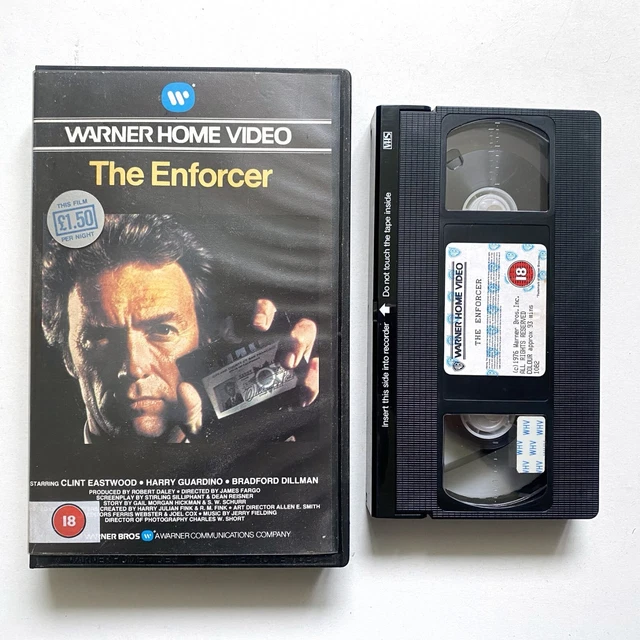 THE ENFORCER (BIG Box Ex-Rental WARNER VHS Video) - CLINT EASTWOOD £8. ...