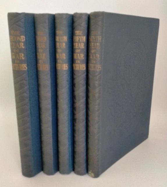 WORLD WAR II: The War in Pictures - Book Collection, Odhams Press, 2nd ...