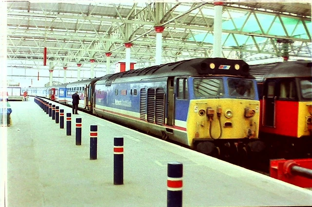35MM RAILWAY COLOUR Negative Class 50 017 at Waterloo 21.08.91 £1.75 ...