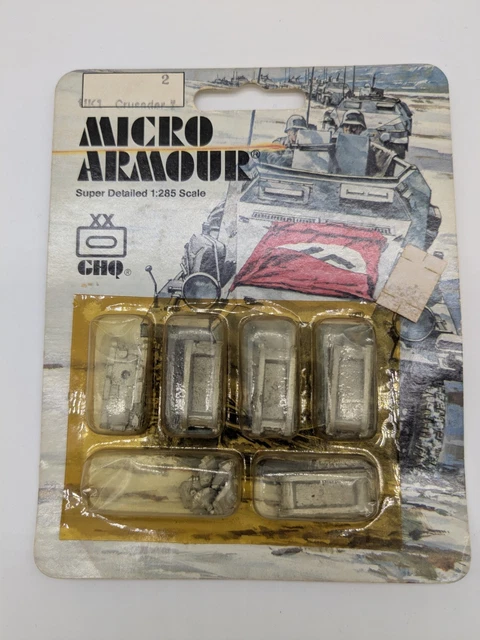 GHQ MICRO ARMOUR 1:285 Scale UK1 Crusader I Miniature War New NIP NOS £17.40 - PicClick UK