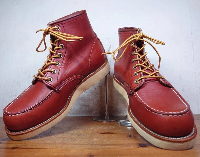 RED WING 8875 Irish Setter Moc Toe Boots size 7E Red Brown Leather Men’s USA £399.22 - PicClick UK