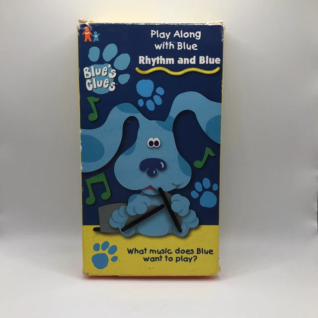 NICK JR BLUE'S Clue's - Play Along With Blue: Rhythm and Blue 1999 VHS ...