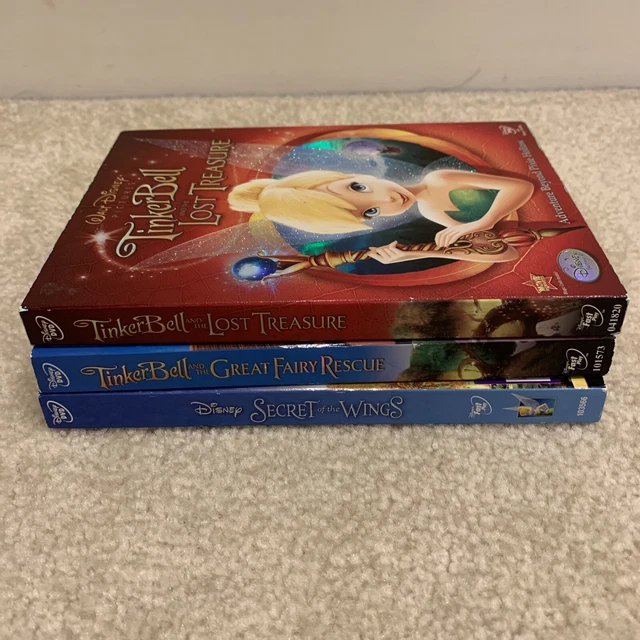 DISNEY TINKERBELL LOT 3 DVD Animation Movies Secret Wings Great Rescue ...
