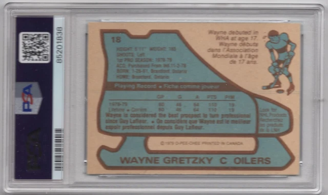 1979-80 O-PEE-CHEE ROOKIE PSA 4 Wayne Gretzky Rookie #18 Edmonton Oilers $1,795.00 - PicClick CA