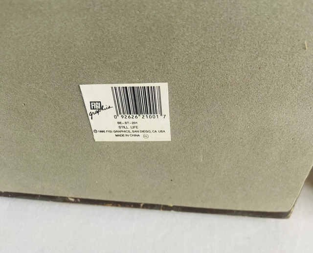 FIGI GRAPHICS STILL Life Vintage 1994 Photo Book Ends Art Home Deco San ...