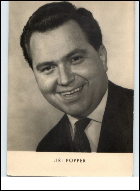 DDR ECHTFOTO PORTRÄT-POSTKARTE Film Bühne Schauspieler Actor Jiri ...