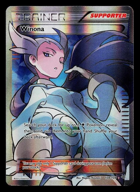 CARTE POKÉMON - Winona XY ciel rugissant 108/108 ultra rare art complet ...